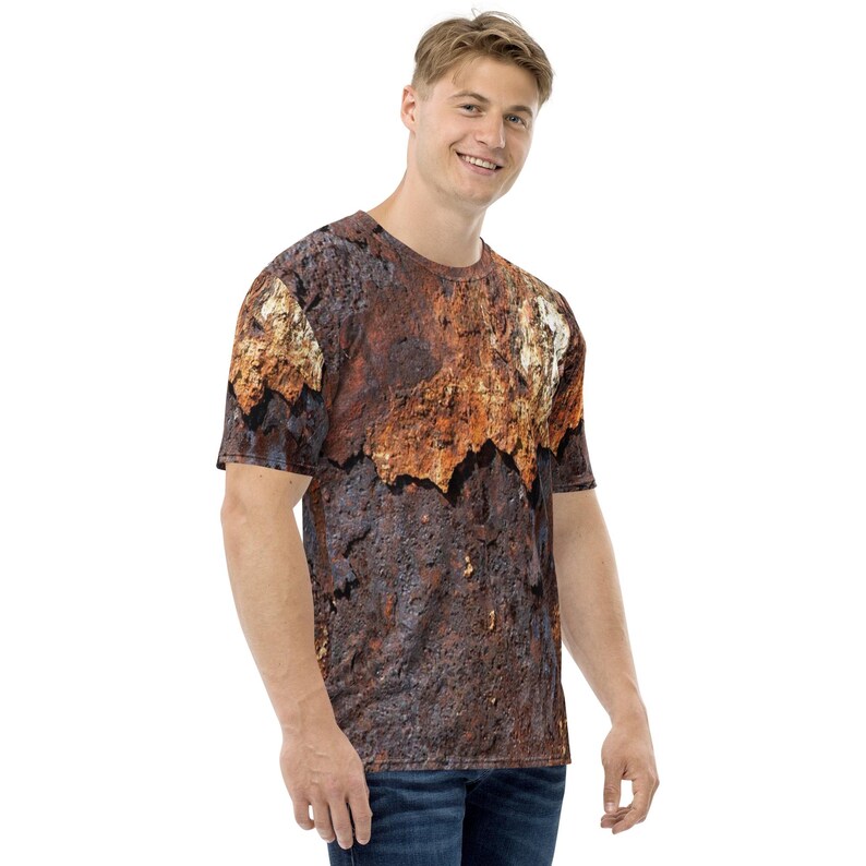 Rust 3D Look Fabric T-shirt - Etsy
