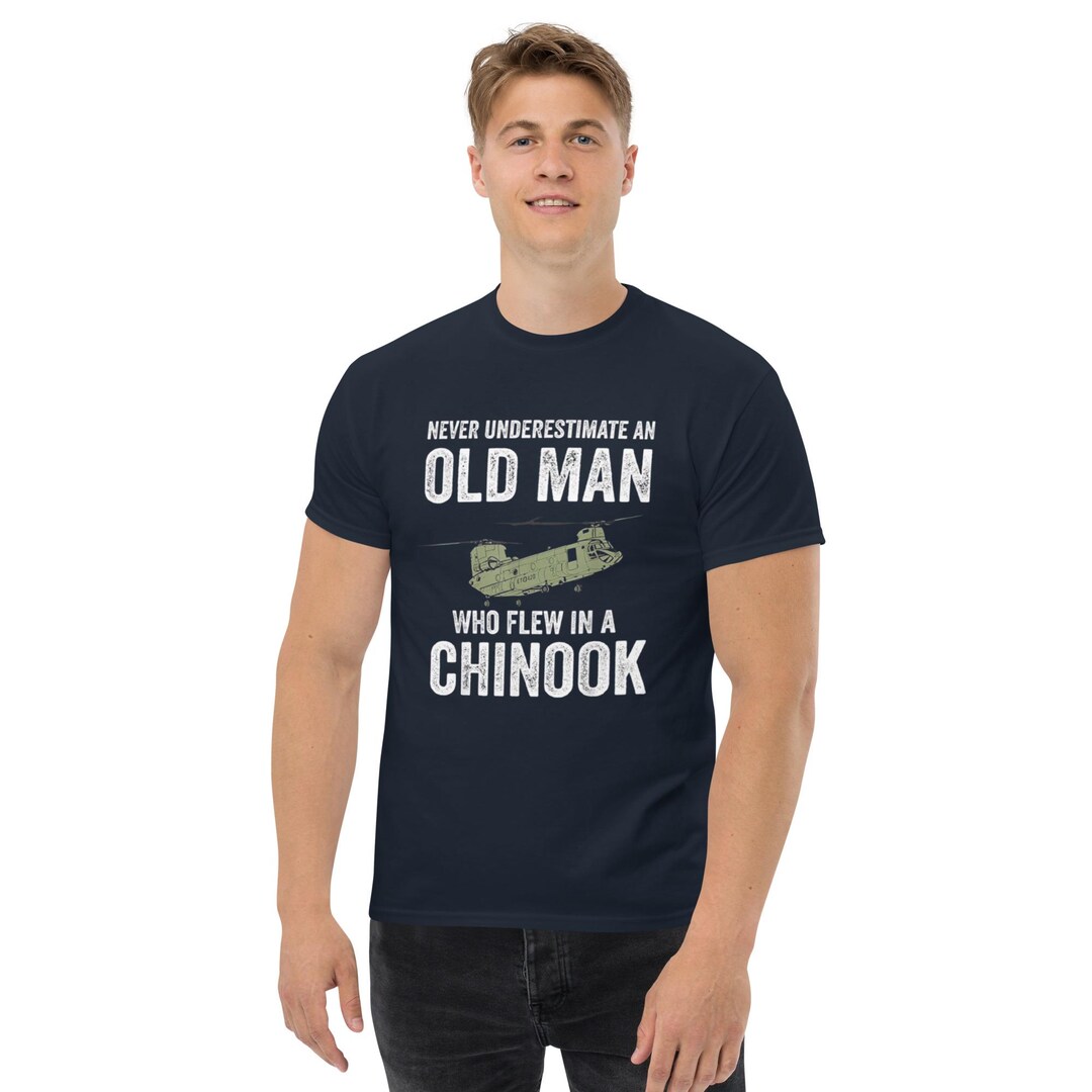 Old Man and Chinook Chopper Unisex Classic Tee - Etsy