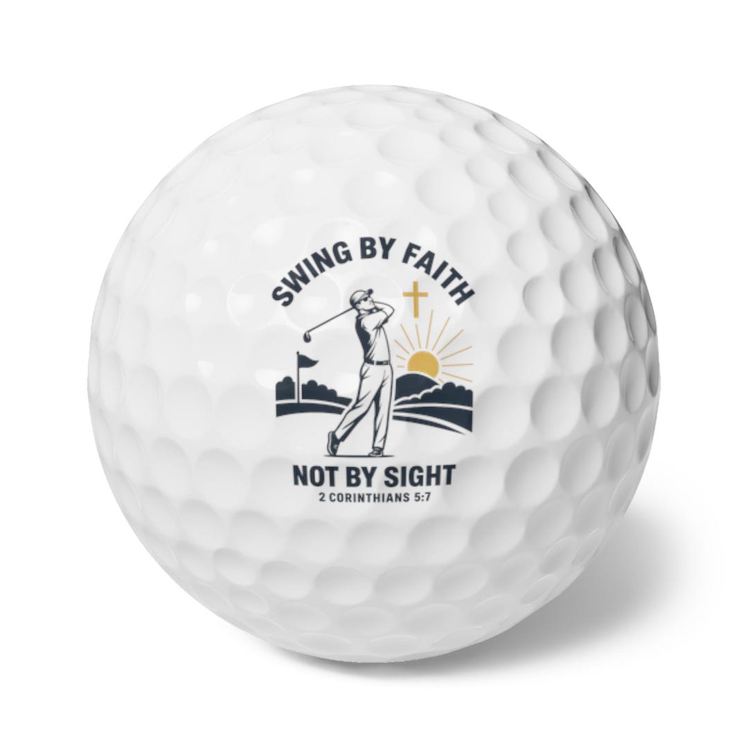 Christian Golf Ball Set | Swing by Faith Not by Sight | Golf Evangelism ...