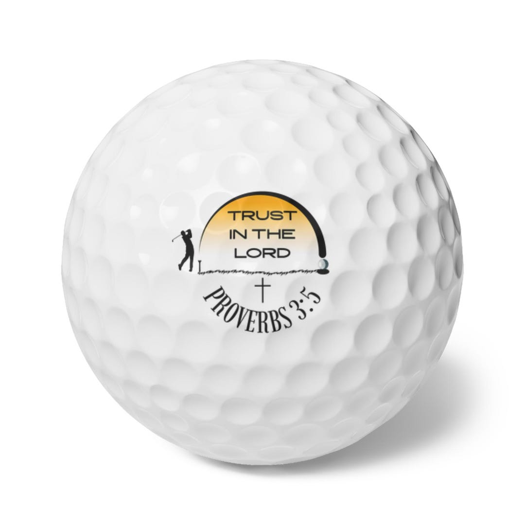 Christian Golf Ball Gift Set - Proverbs 3:5 | Faith Golf Balls for Dad ...