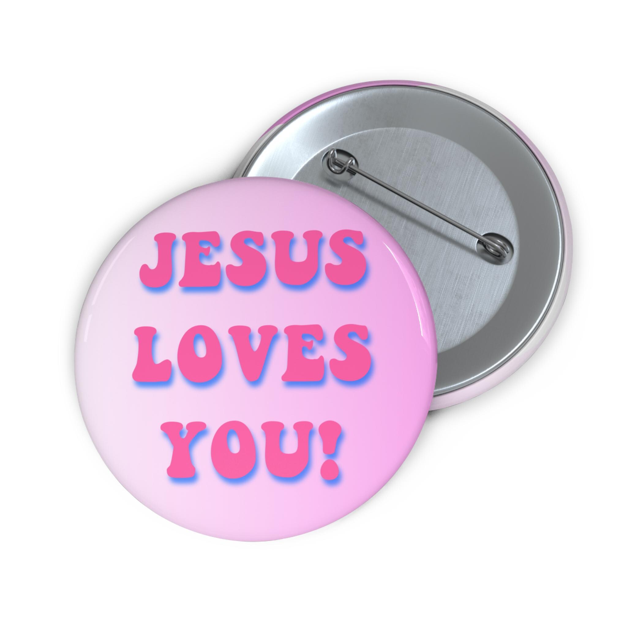 Jesus Pin - Cute Evangelism Pin for Backpacks, Baristas, Jackets, Youth ...