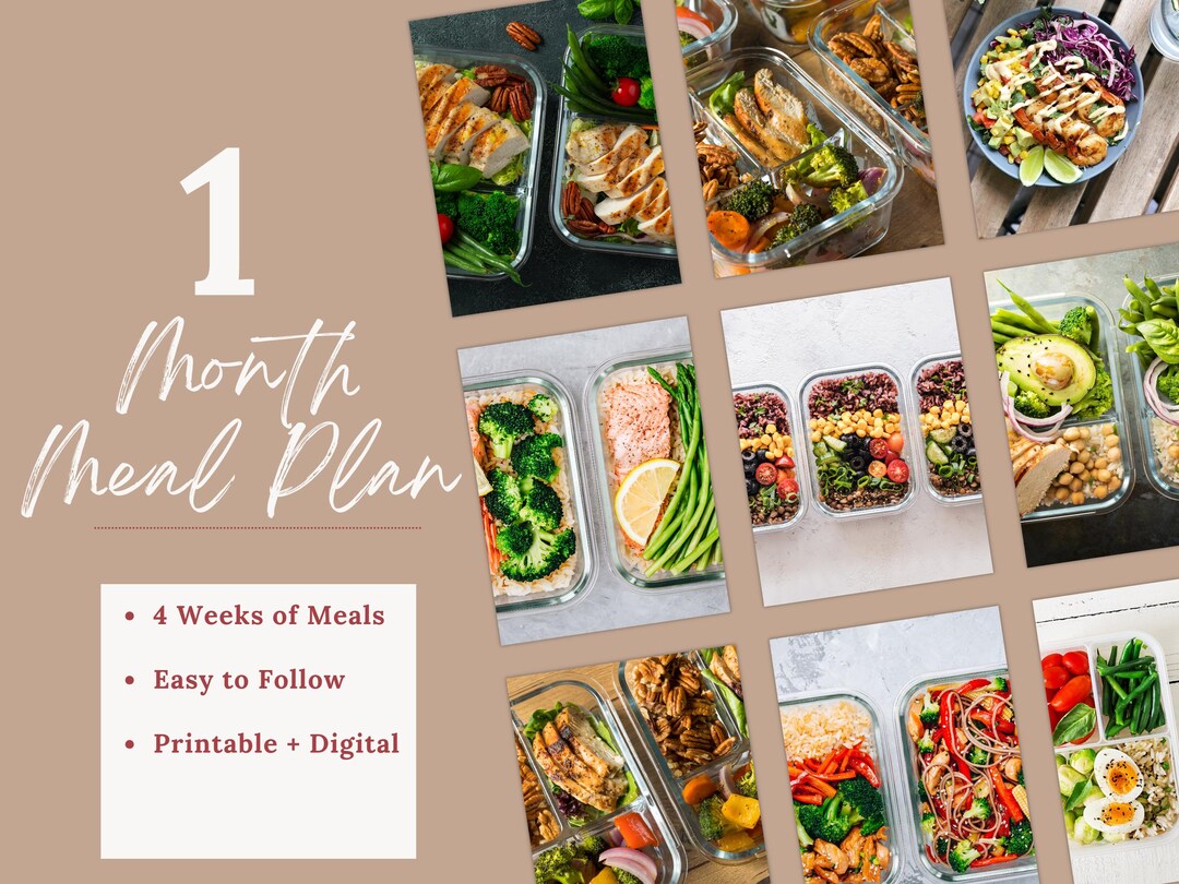 Monthly Meal Prep Ideas | 4-week Beginner-friendly Meal Plan for ...