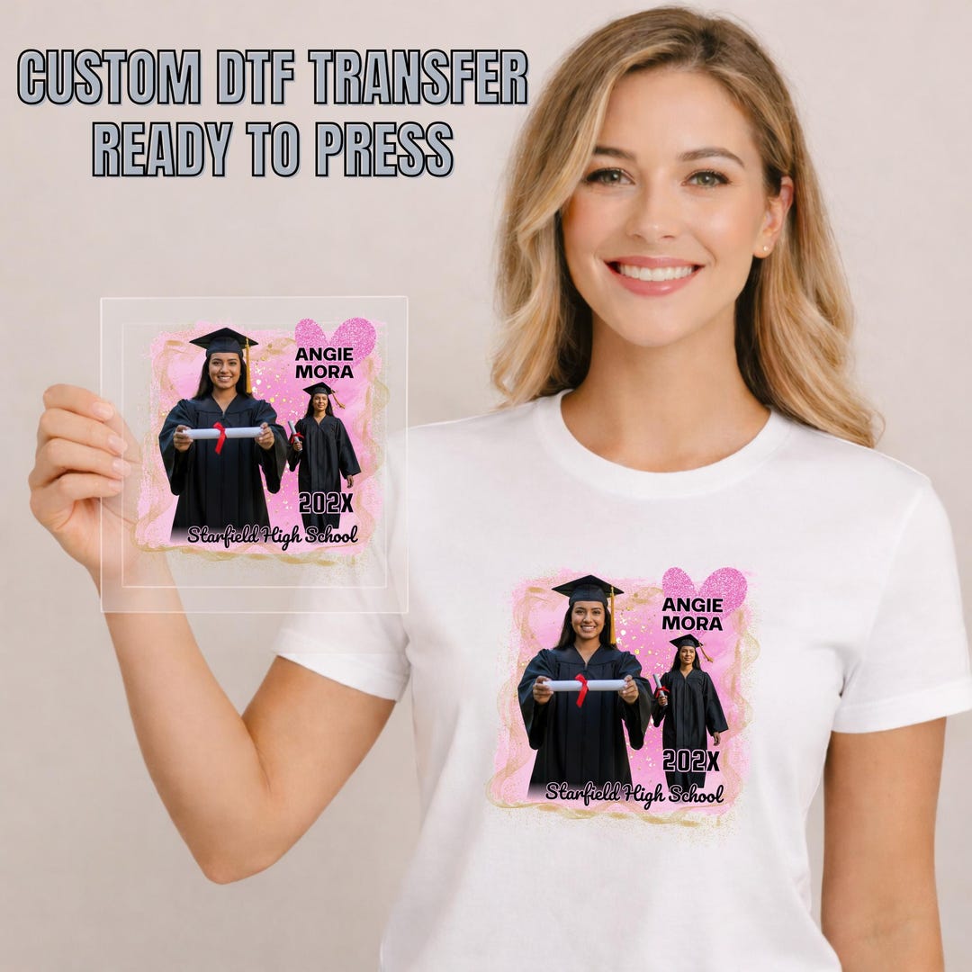 2026 Personalized Graduation DTF Transfer, Graduating Senior Custom DTF ...