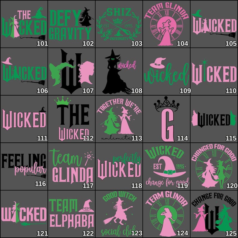 Wicked 200+ DTF Transfer Fot Shirt, the Good and the Wicked Iron-on ...