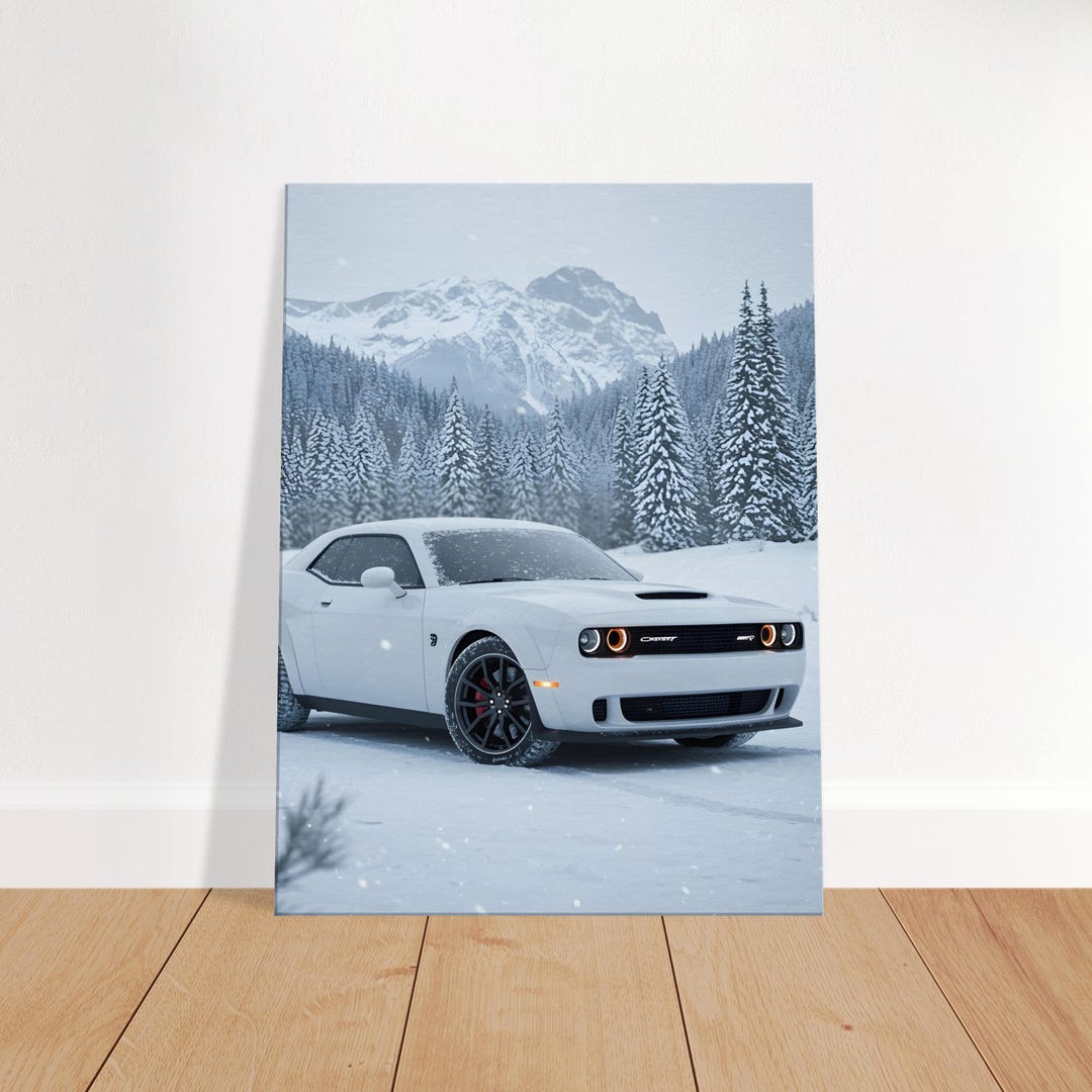 Dodge Challenger Hellcat SRT Wall Art | Car Decor, Cool Wall Prints ...