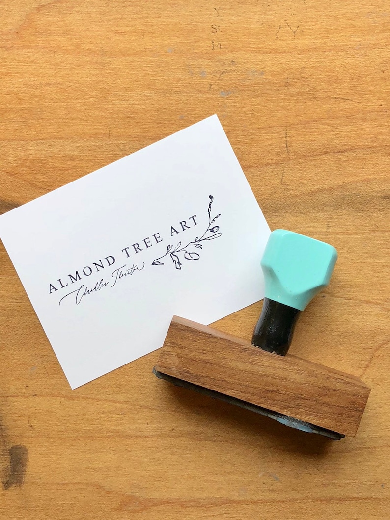 1 Inch Custom Logo Rubber Stamp Add Your Design on This - Etsy