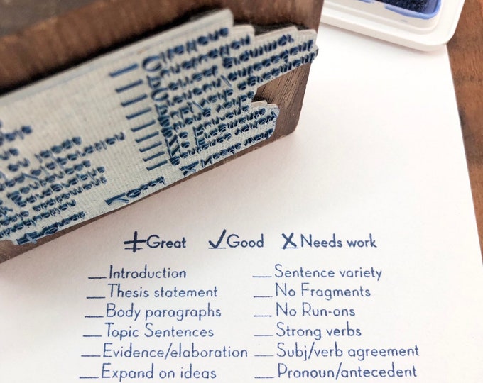 Essay Grading Teacher Stamp, Back to School Grading Stamp, Teacher ...