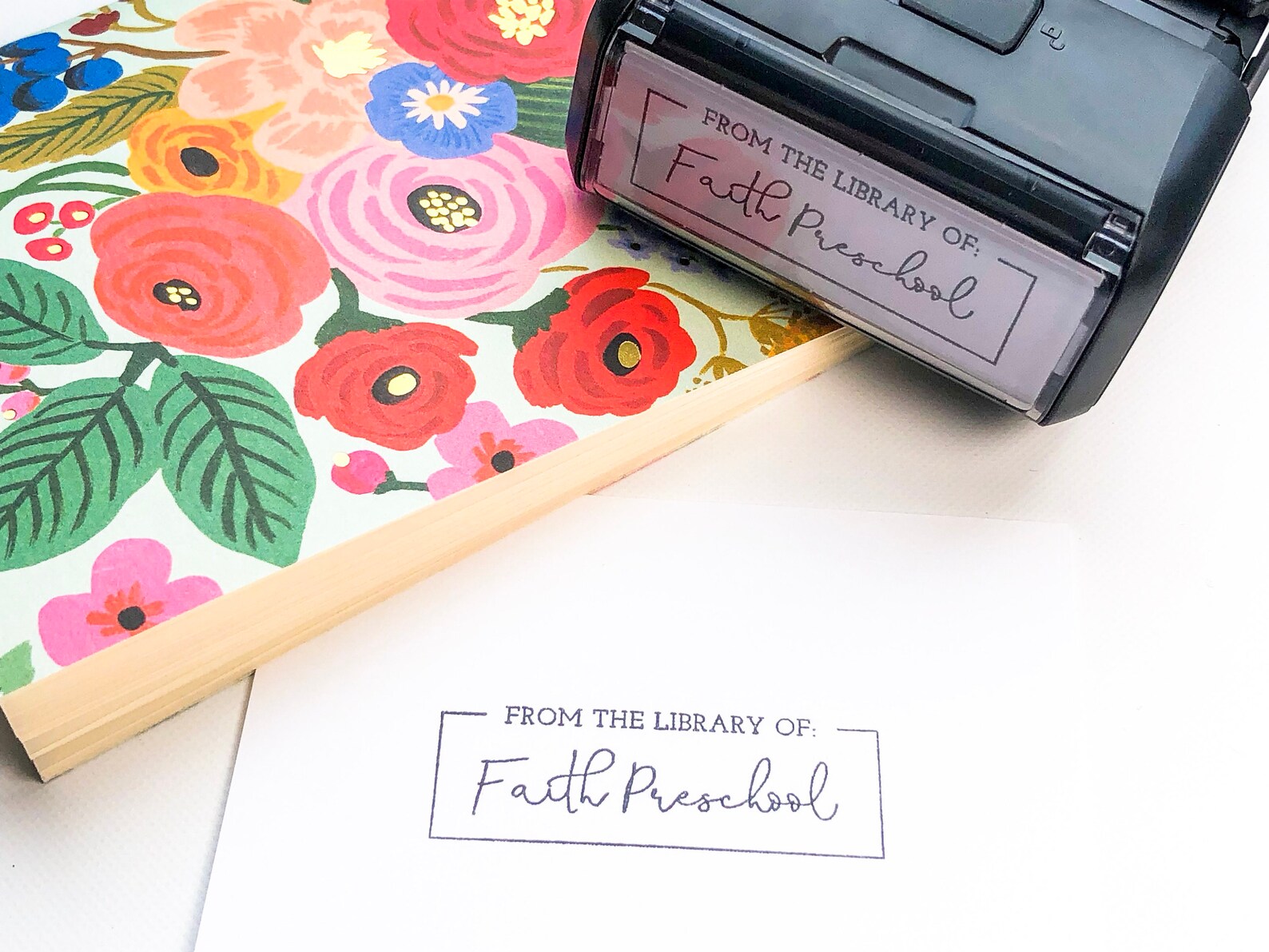From the Library of Stamp From the Desk of Rubber Stamp - Etsy