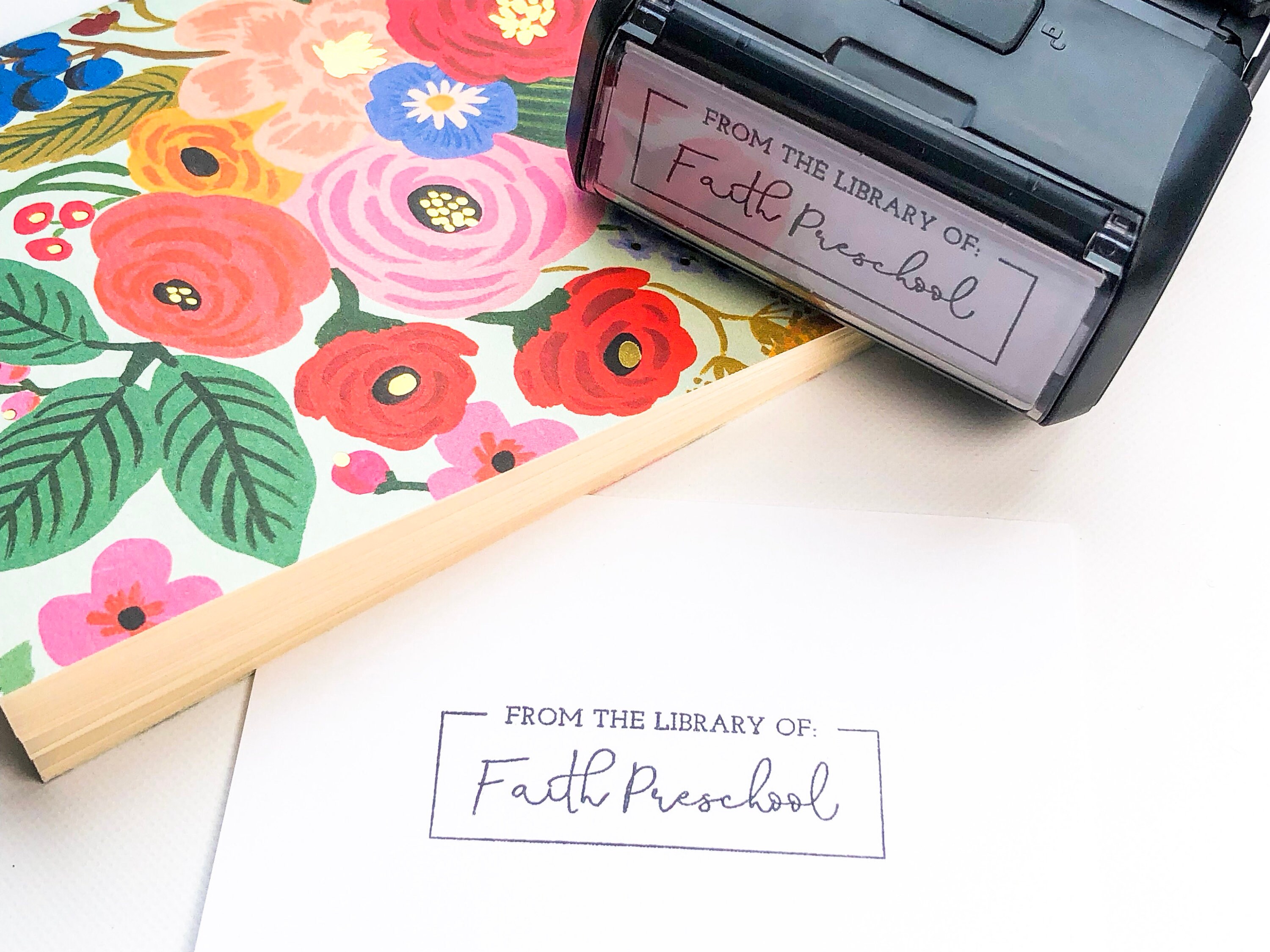 From the Library of Stamp From the Desk of Rubber Stamp - Etsy