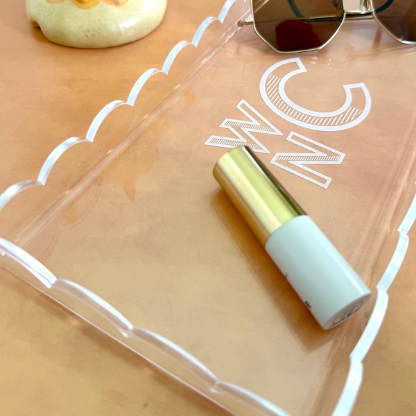 Acrylic Monogram Tray - Etsy