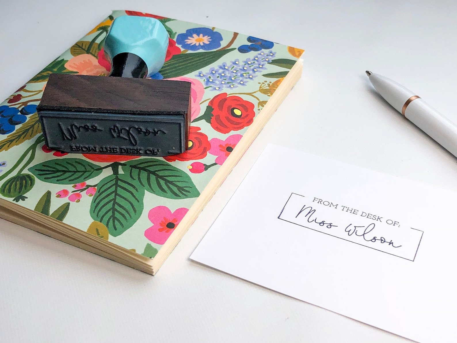 From the Library of Stamp From the Desk of Rubber Stamp - Etsy
