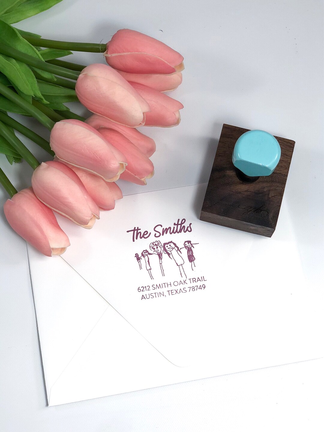 Custom Kids' Artwork Rubber Stamp: Keepsake Drawing Gift - Etsy