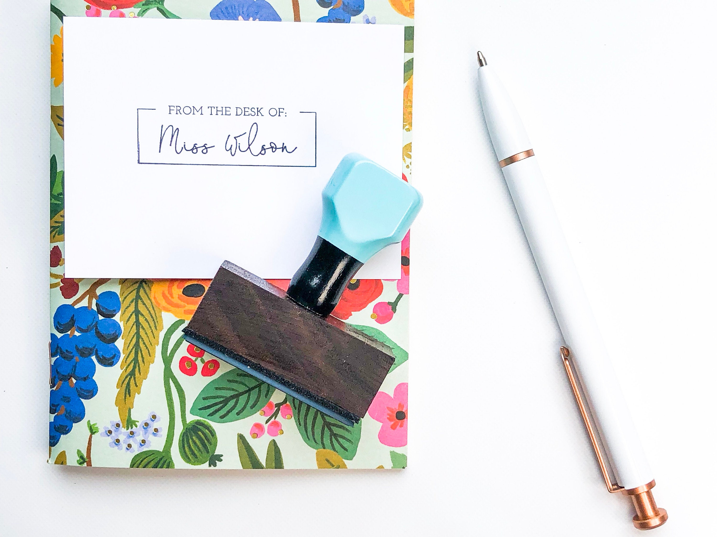 From the Library of Stamp From the Desk of Rubber Stamp - Etsy