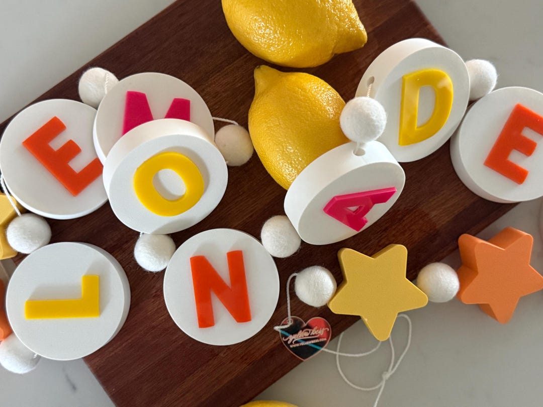 Lemonade Stand Sign, Lemonade Friendship Bracelet Banner - Etsy