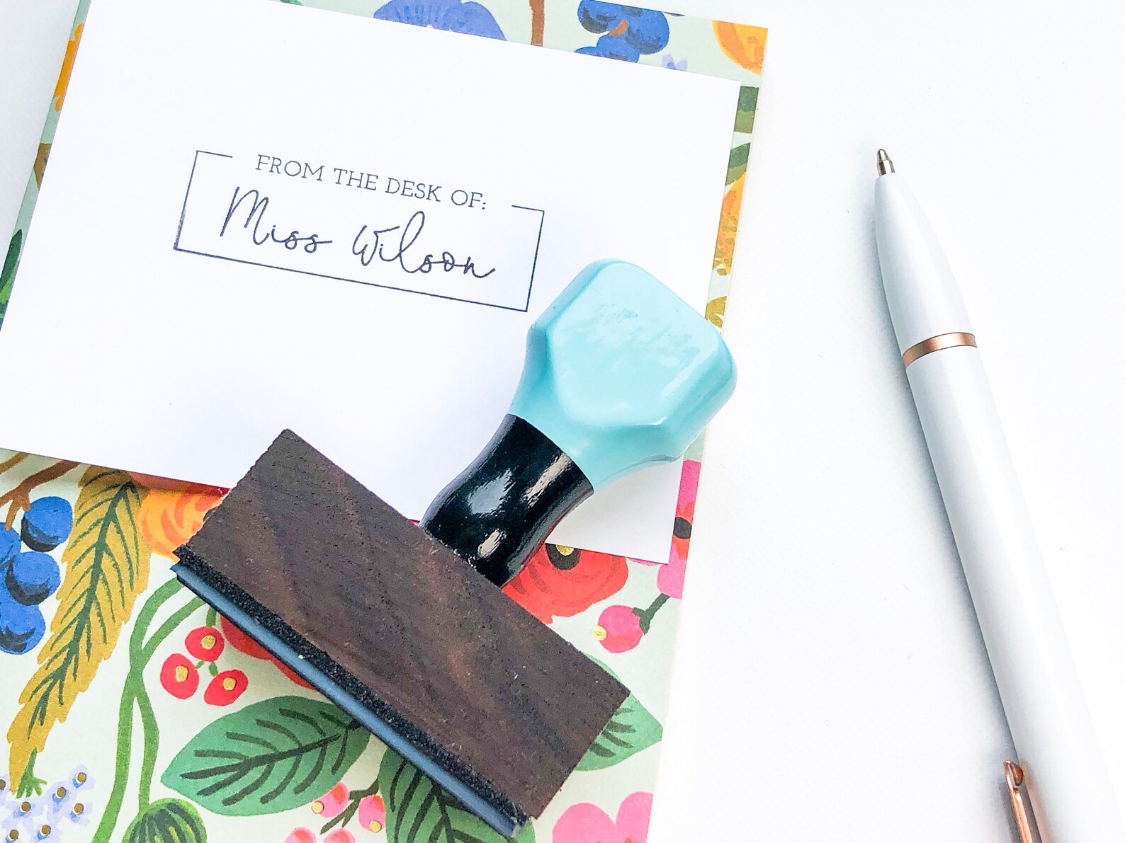 From the Library of Stamp From the Desk of Rubber Stamp - Etsy