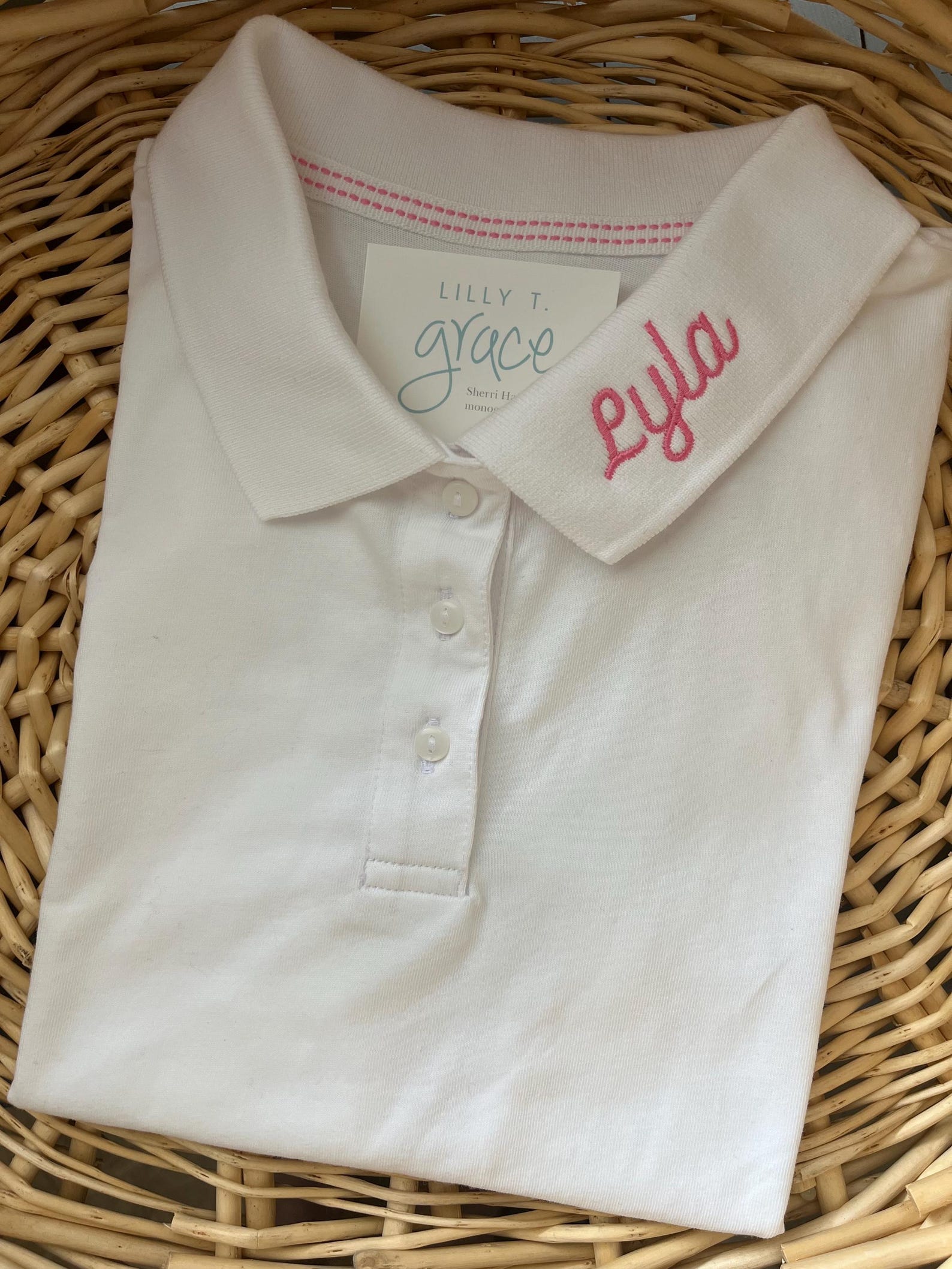 Girls' School Uniform Polo Shirt: Personalized Name Embroidery - Etsy