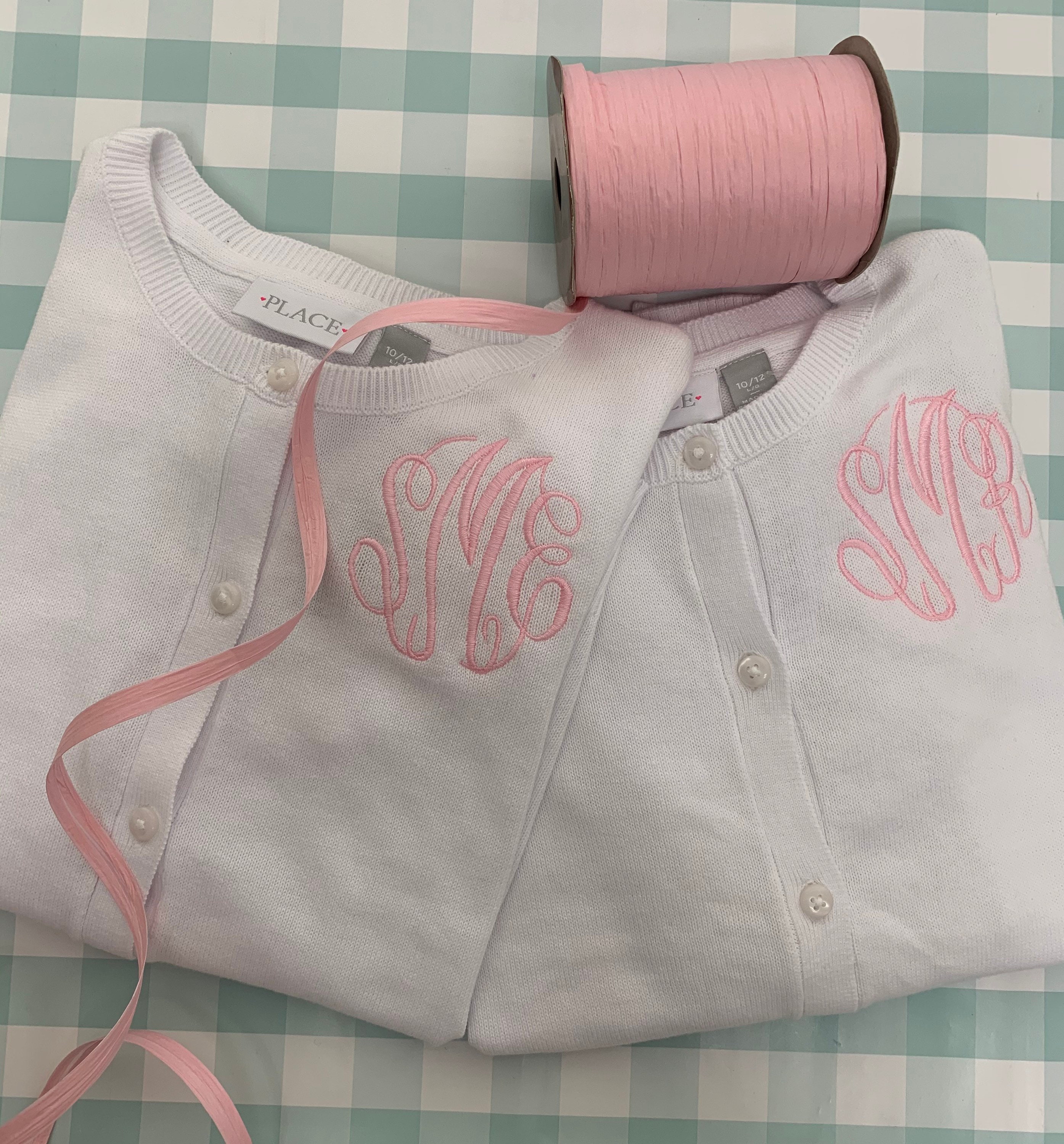 Girls Sweater Monogrammed Personalized Embroidered Pink - Etsy