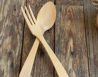 Wooden Salad Servers - Etsy