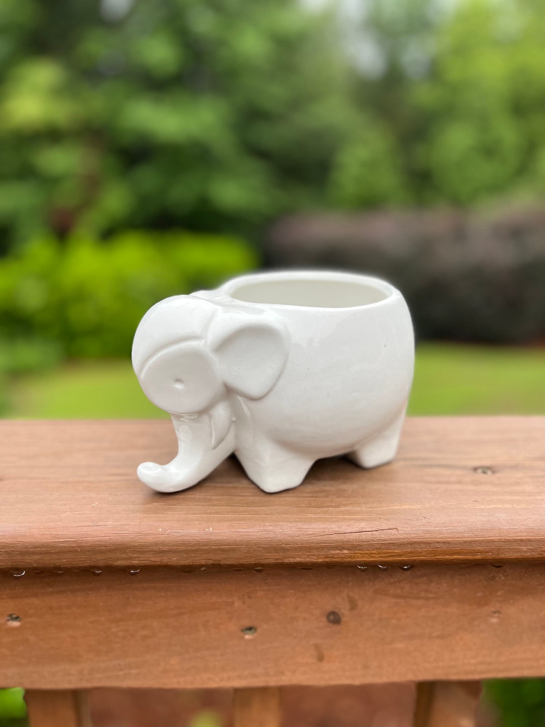 White Elephant Planter Marked 49 on Bottom Succulent Planter - Etsy