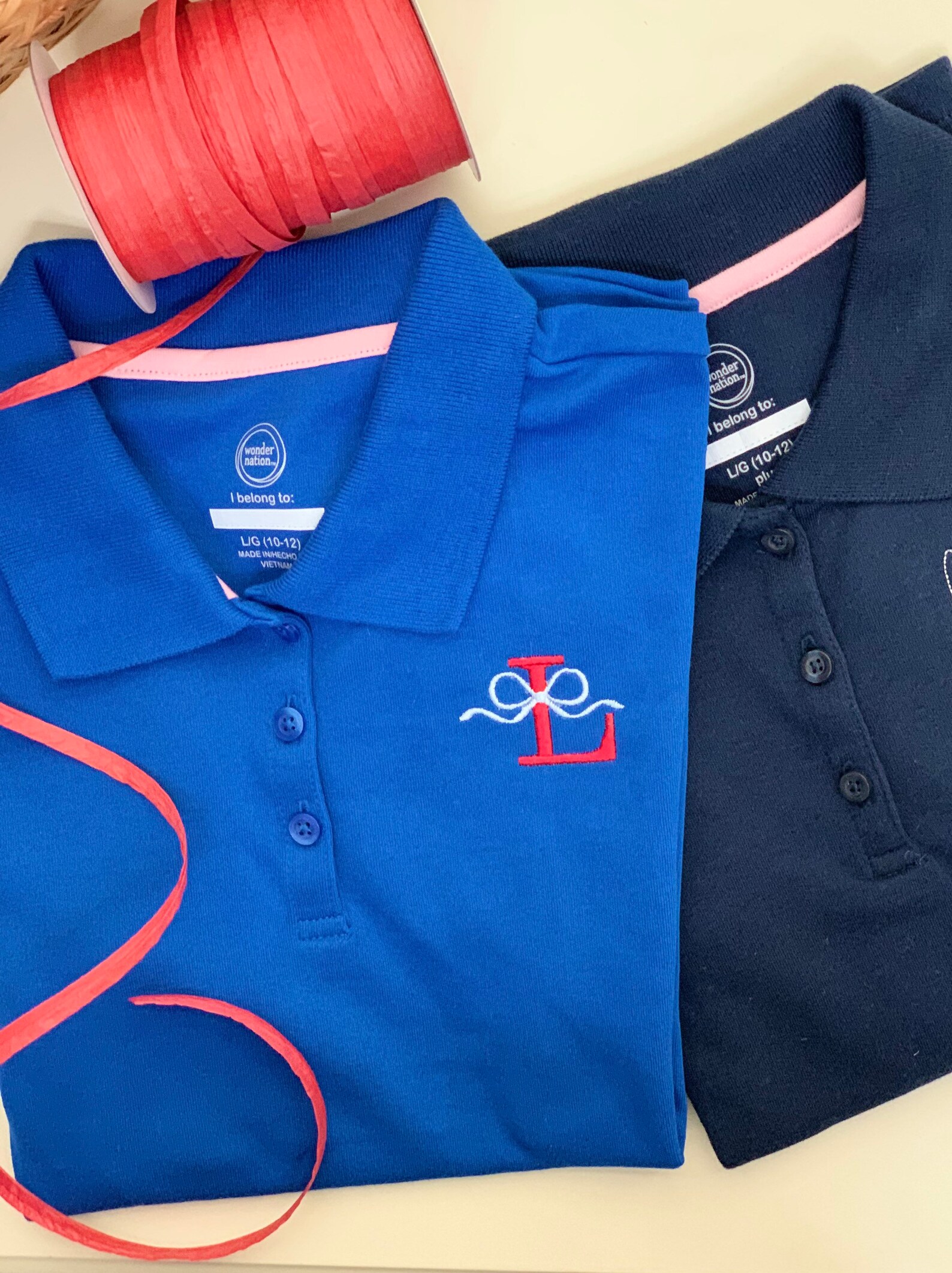 Personalized Preppy Polo Shirt Girls School Uniform Polo | Etsy