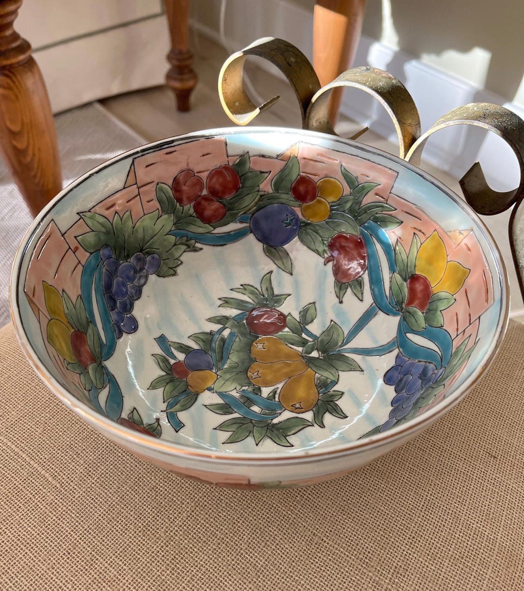 Toyo Fruit Bowl - Aztec Pattern Bowl - Toyo 8” Bowl - Etsy