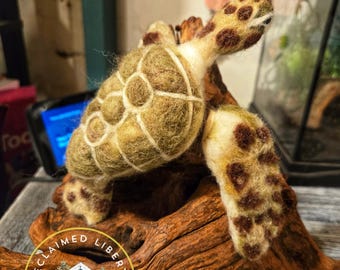 Adorable Needle Felted Sea Turtle Sculpture Made From Felting Wool - Etsy