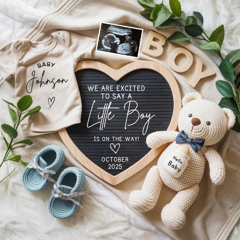 Personalized Digital Pregnancy Reveal - Etsy