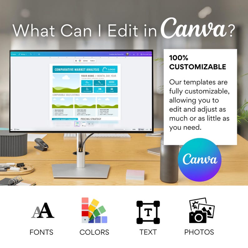 Real Estate CMA Template | Comparative Market Analysis Canva Template ...
