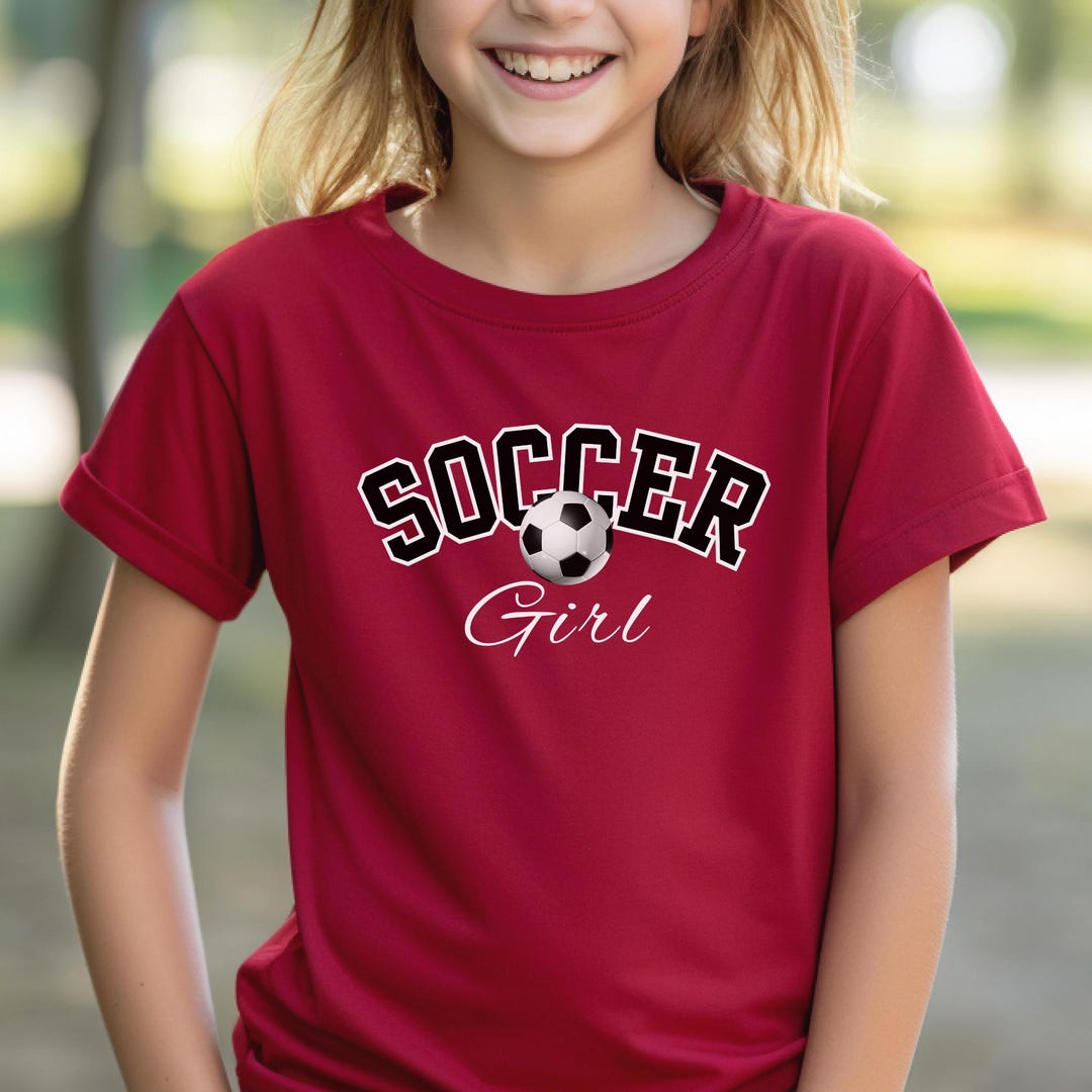 Soccer Girl Shirts, Kids Soccer T-shirt, Custom Soccer Girl Tee - Etsy