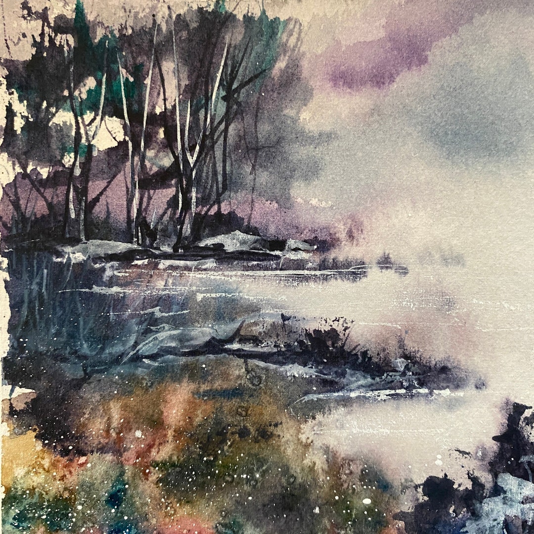 Wyeth-inspired Cushing, Maine Watercolor Painting: Coastal Souvenir - Etsy