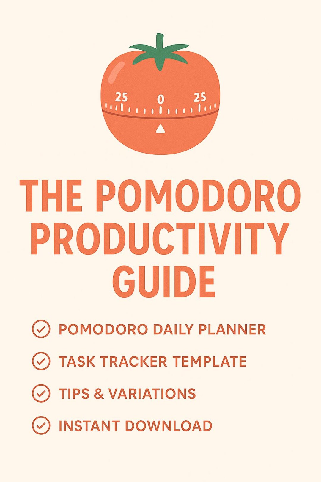 Pomodoro Technique Printable | Productivity Planner PDF | Time ...