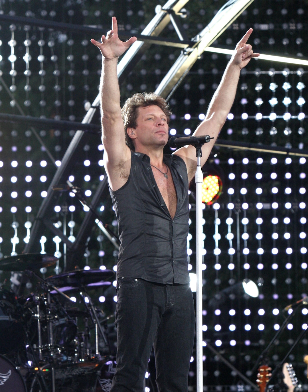 Jon Bon Jovi 11x14 2008 Concert Photo Candid Original Wall Art Print ...