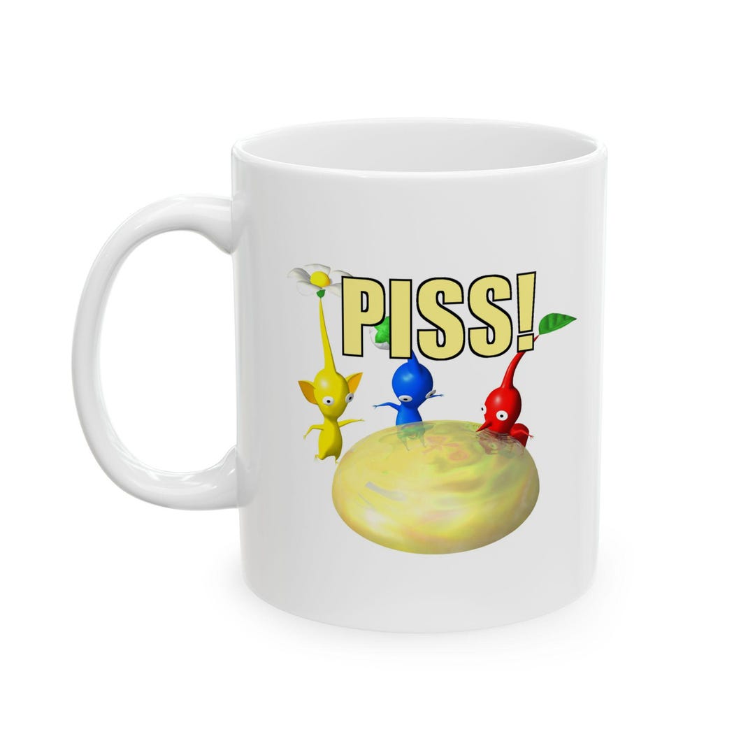 Pikmin Piss Mug - Funny Pikmin Meme - Pikmin Coffee Mug - Etsy