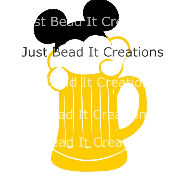 Mickey Beer Svg - Etsy