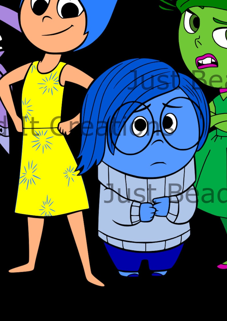 Inside Out Sadness SVG Die Cut File - Etsy