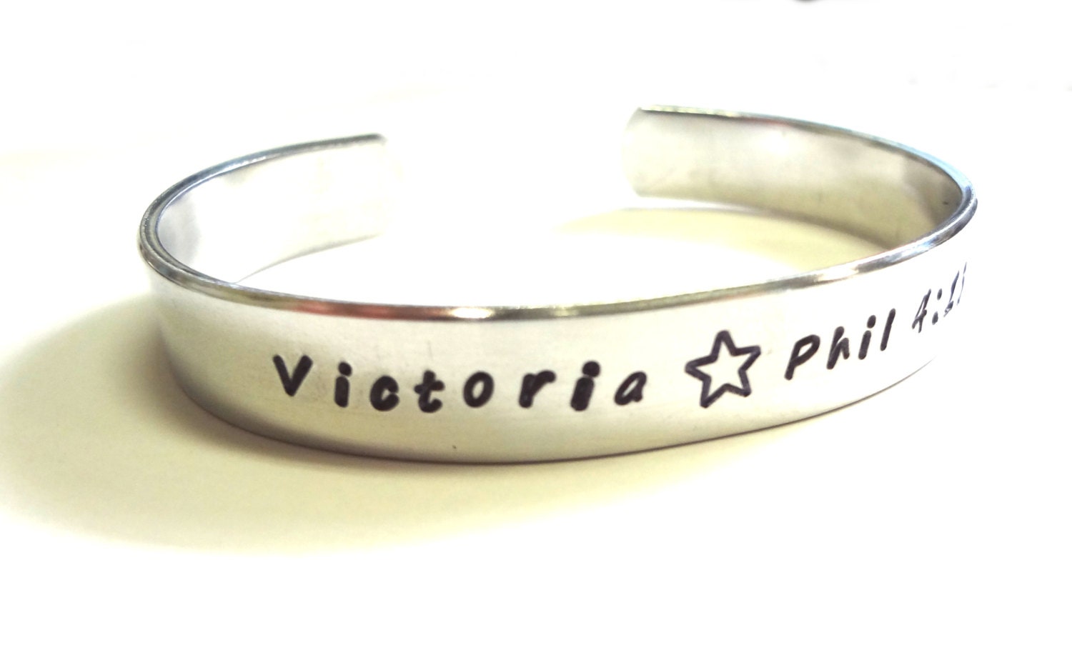 Hand Stamped Metal Bracelet - Etsy