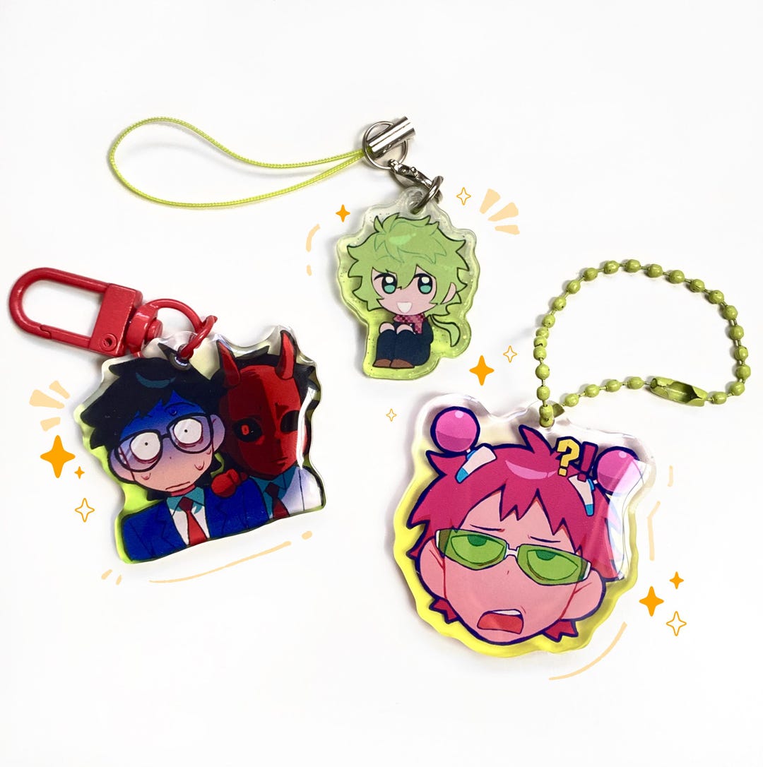 Keychains | Yuppie Psycho, Saiki K & Midori (YTTD) - Etsy UK