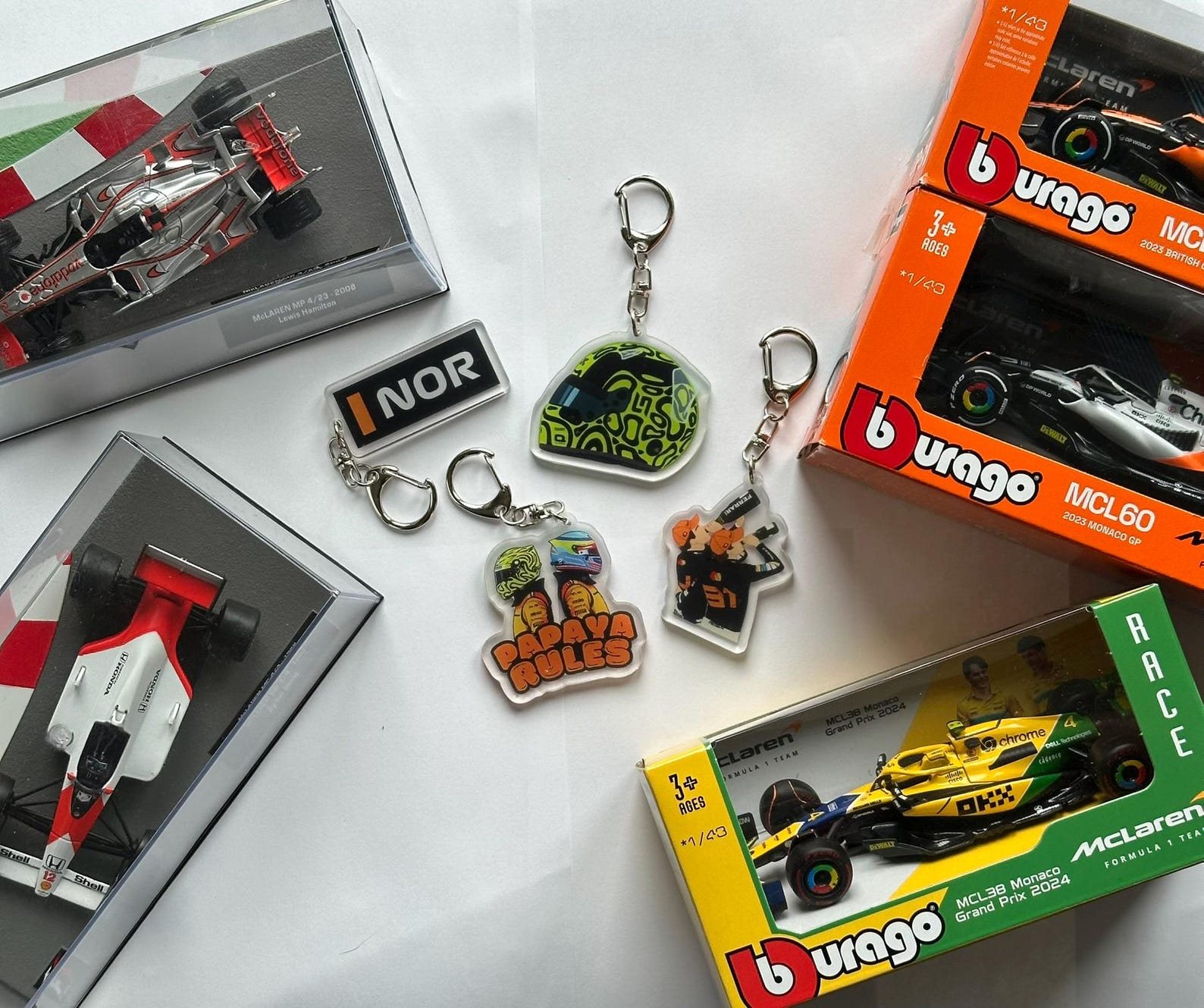 Acrylic Mclaren F1 Keyring – Lando Norris & Oscar Piastri Inspired ...