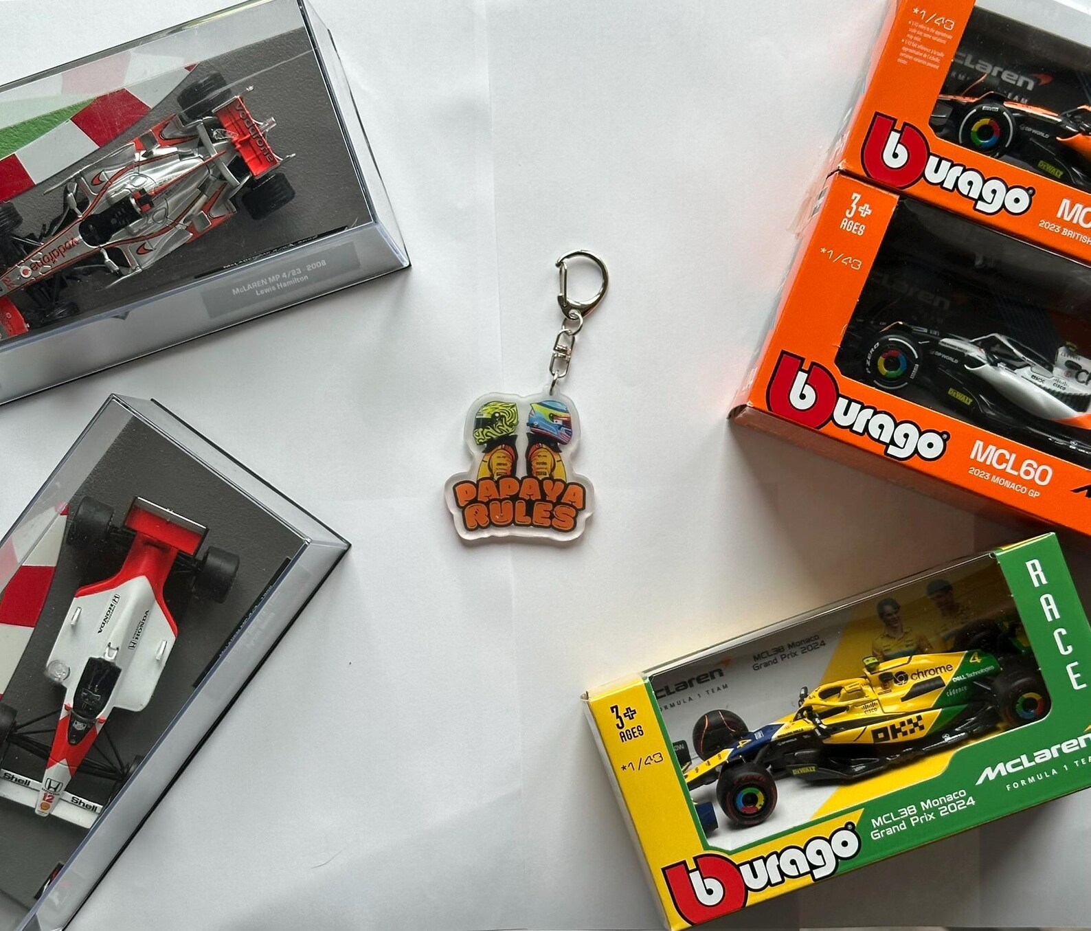 Acrylic Mclaren F1 Keyring – Lando Norris & Oscar Piastri Inspired ...