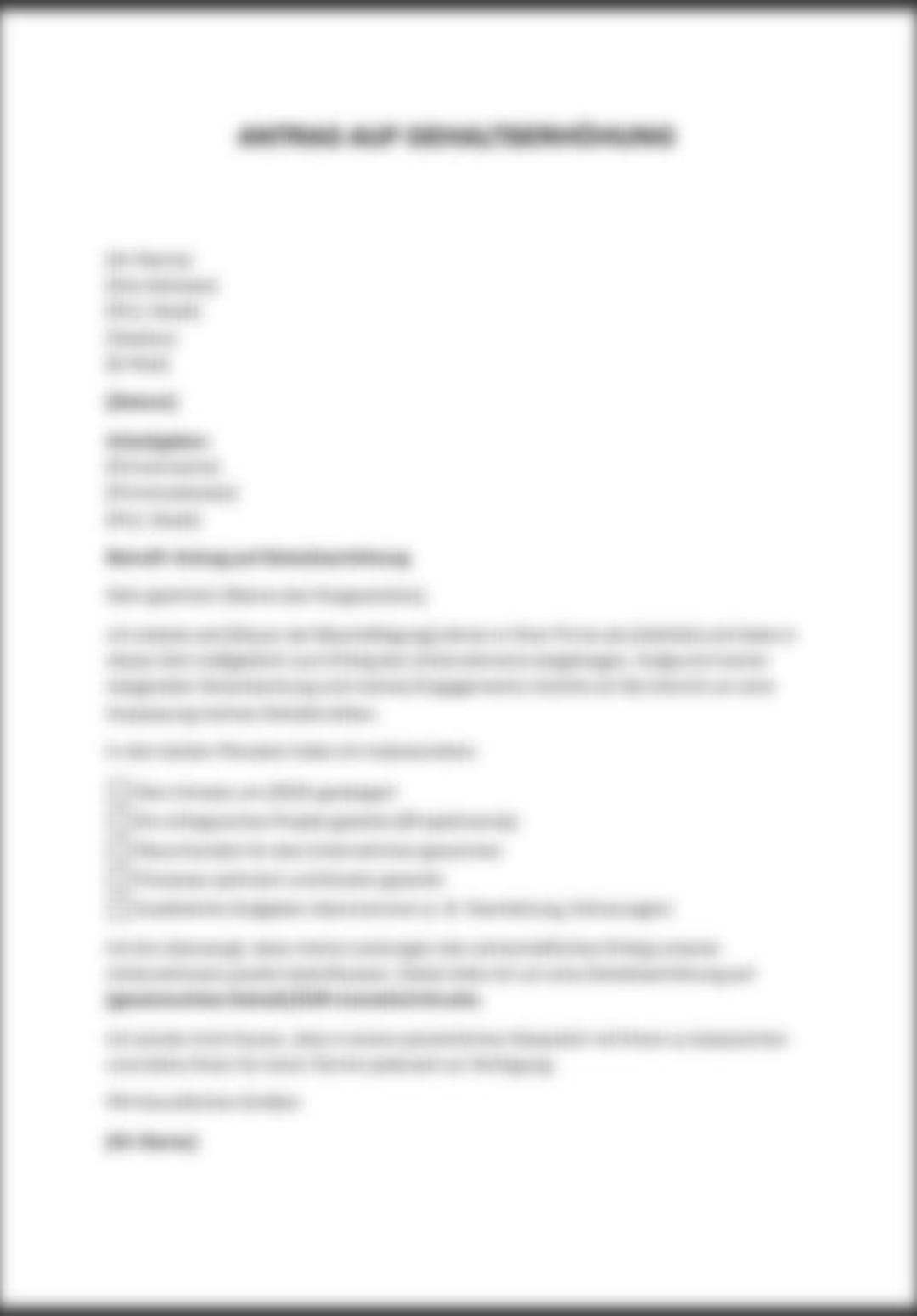 Salary Increase Template – Sample Letter for More Pay – Instant ...