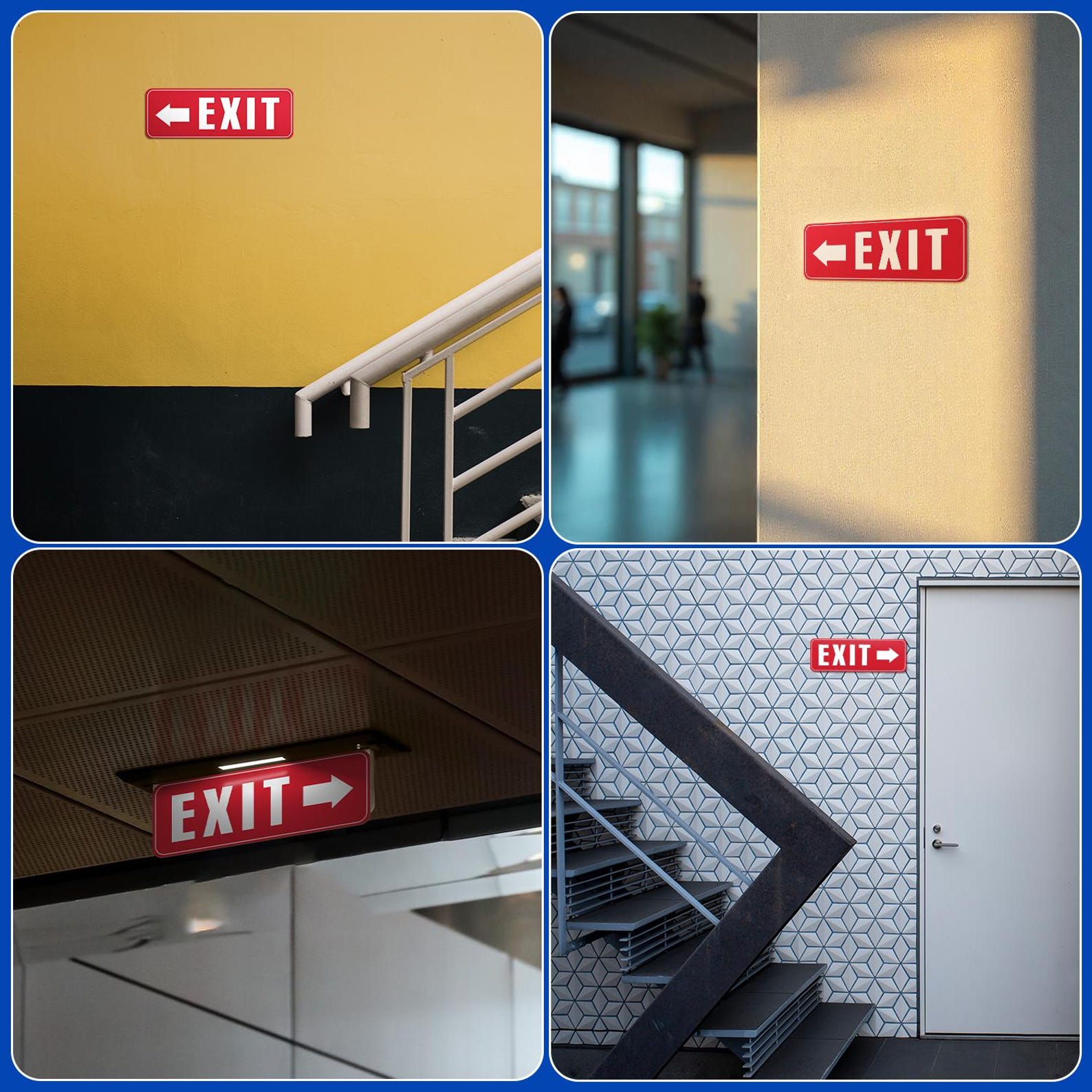 Waterproof Vinyl Exit Stickers - 9x3 Inch - Set of 2 - Etsy