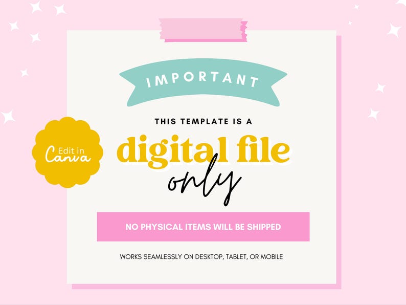 Editable in Canva Pink Hang Tag Template for Small Business-product ...