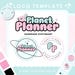Planet Planner Logo Set for Small Business-custom DIY Cute Logo-edit in ...