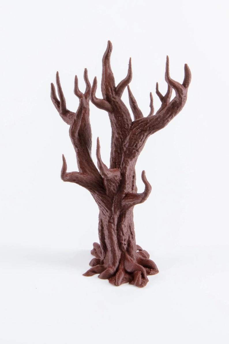 10-pack 3D Printed Forest Tree Set, Rustic TTRPG Scatter Terrain ...