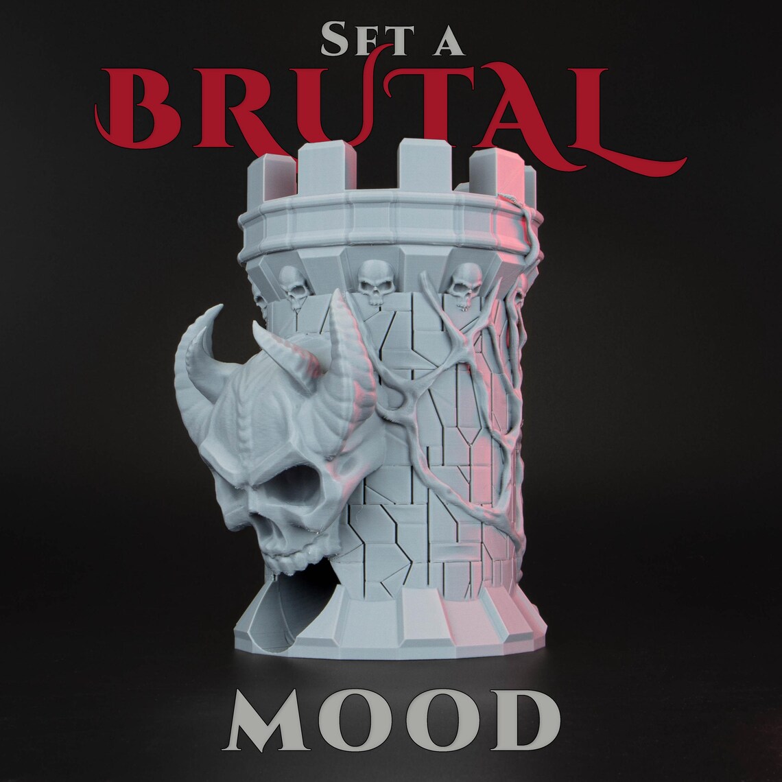 Dnd Dice Tower Demonic Keep 3D Printed - Etsy