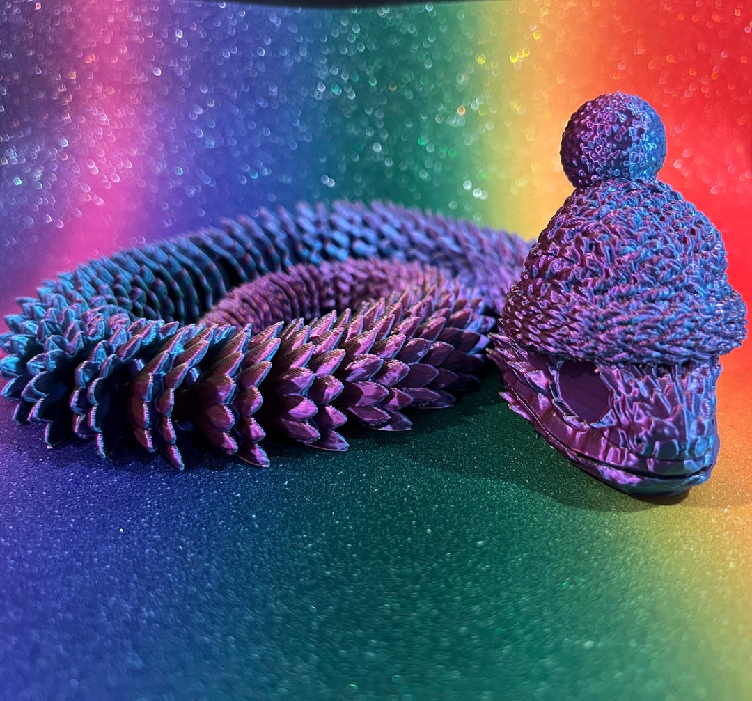 3D Printed Articulated Snake - Etsy