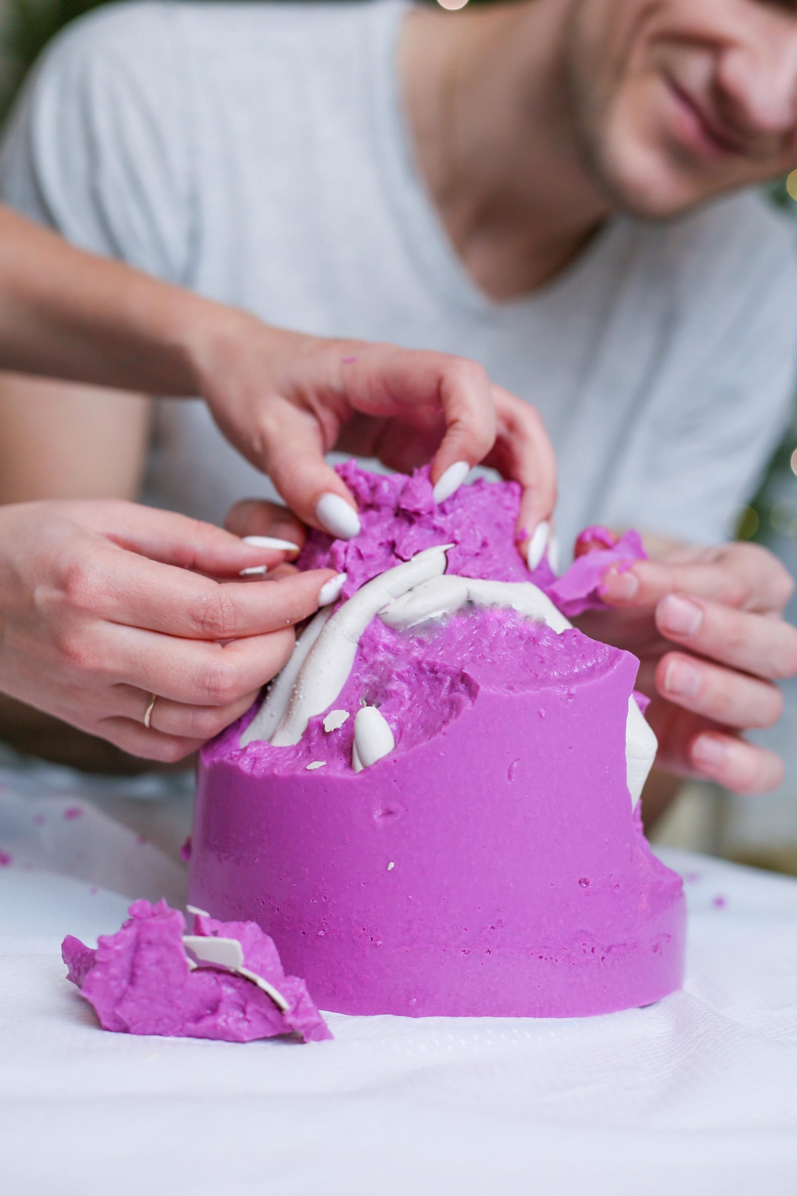 3D Couple Hand Statue - Anniversary Gift for Partners - Etsy