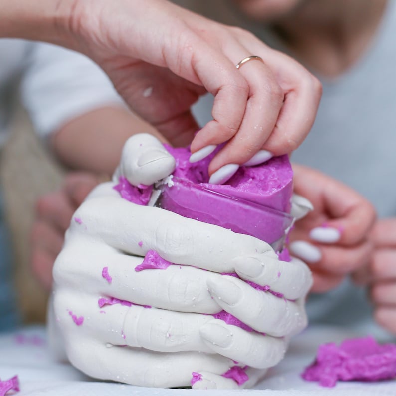 Hand Casting Kit for Couples – DIY Plaster Hand Mold With Candle - Etsy