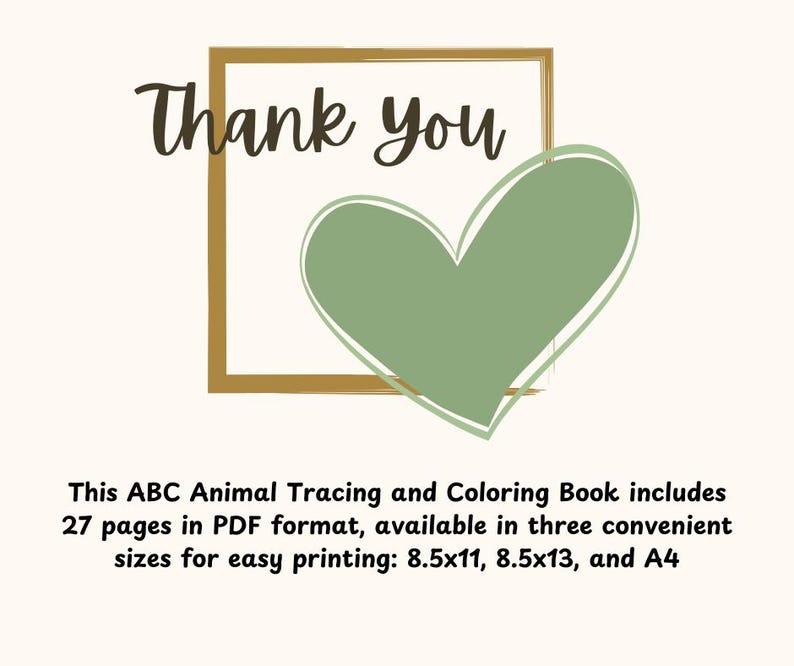 ABC Animal Tracing and Coloring Book for Kids – Educational Alphabet ...