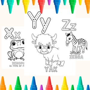 ABC Animal Tracing and Coloring Book for Kids – Educational Alphabet ...